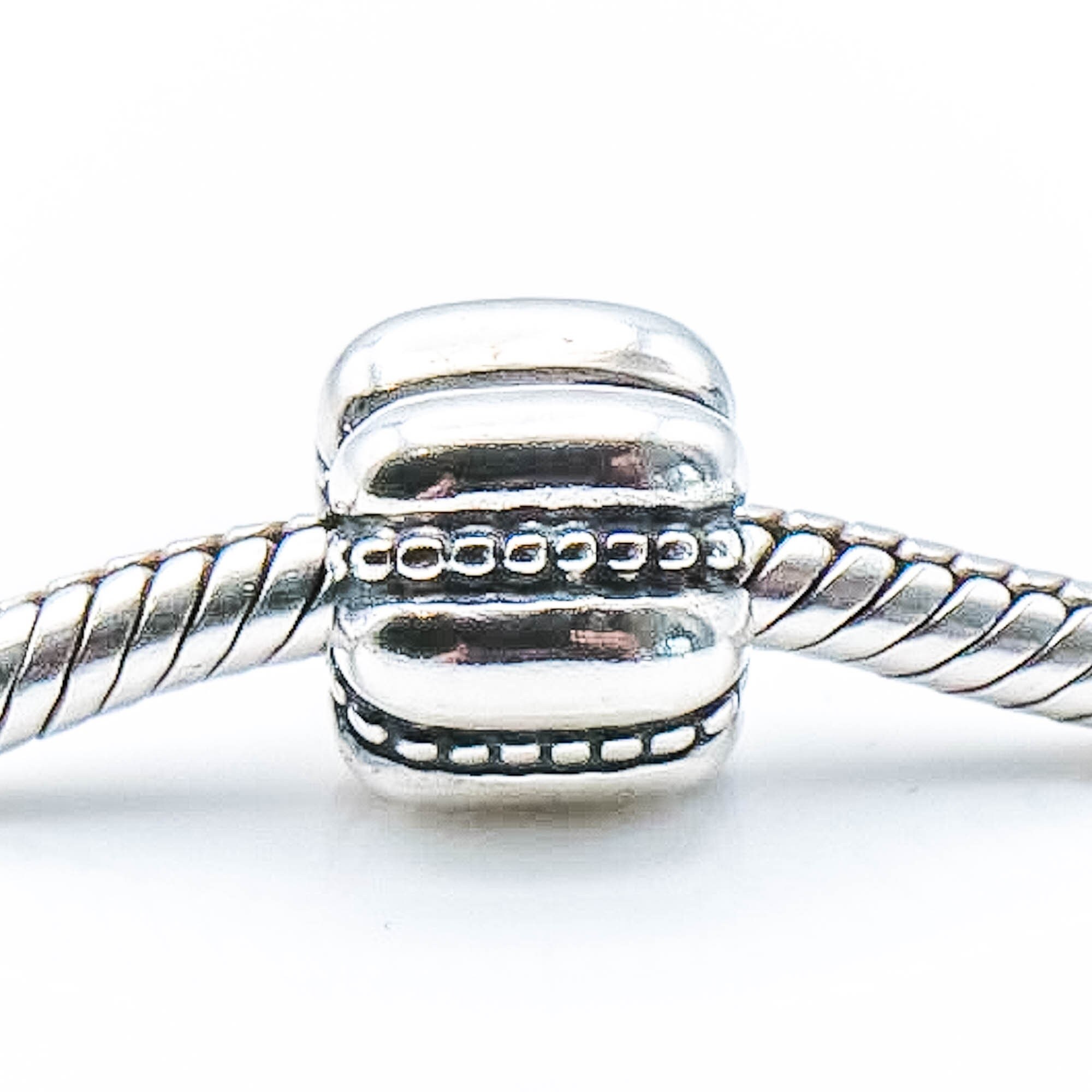 PANDORA Dots & Ridges Clip Sterling Silver Charm - Etsy