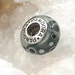 PANDORA Black Bubbles 925 ALE Sterling Silver Charm Murano Glass Bead ...
