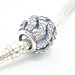 PANDORA Winter Wisp Pave Sterling Silver Charm With Clear Pave - Etsy