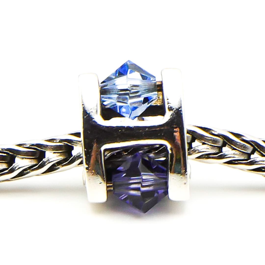 TROLLBEADS Summer Jewel Bead, Small Sterling Silver Charm - Etsy