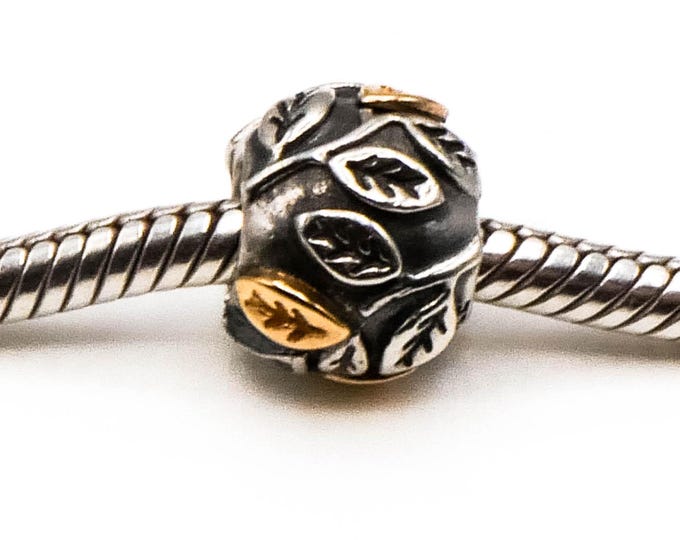 PANDORA Tree of Life Sterling Silver & 14K Gold Charm Bead - Etsy