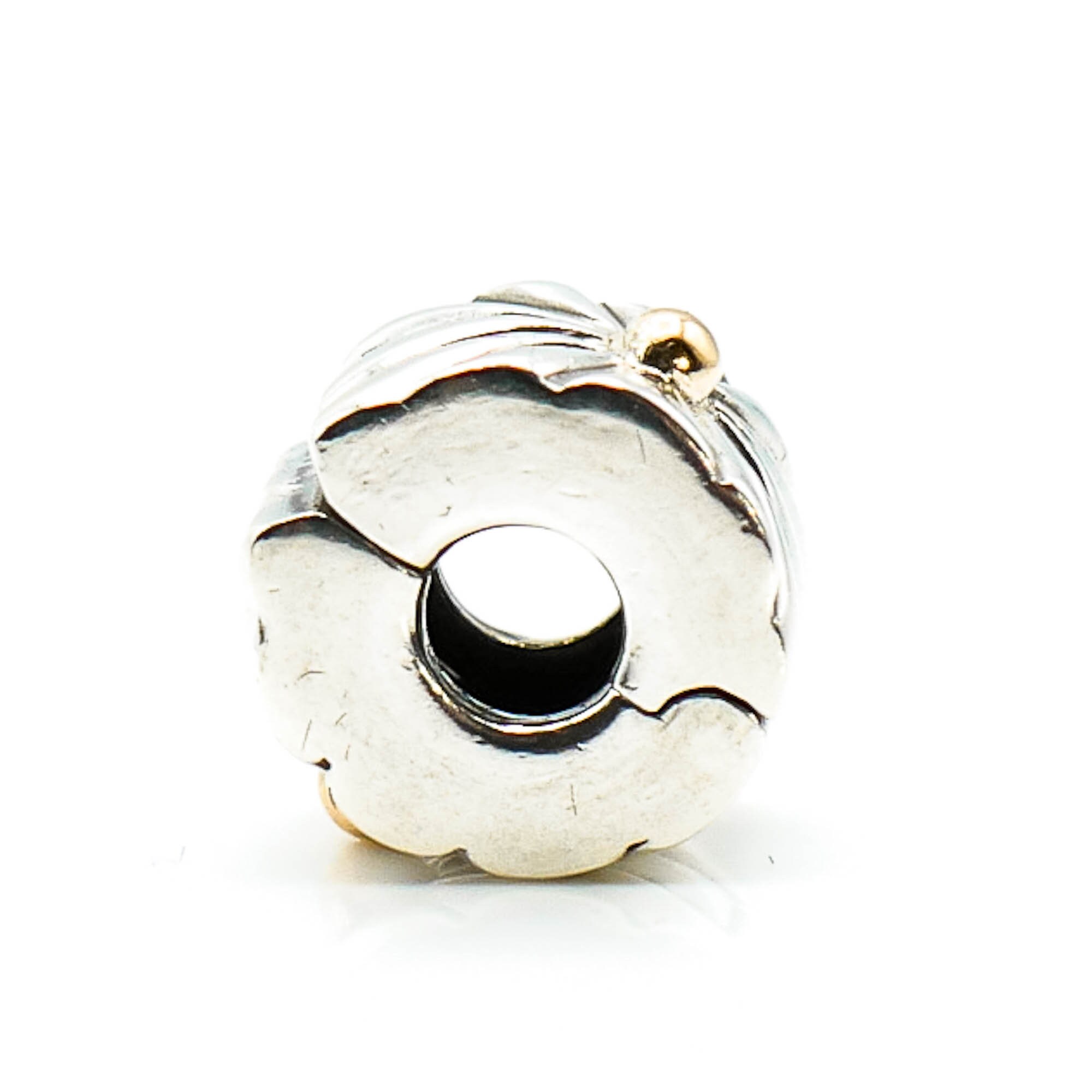 PANDORA Sunburst Sterling Silver Clip Charm With 14K Gold - Etsy