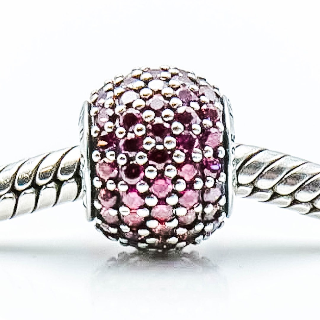 PANDORA Red Pave Lights Sterling Silver Charm With Red Zirconia - Etsy