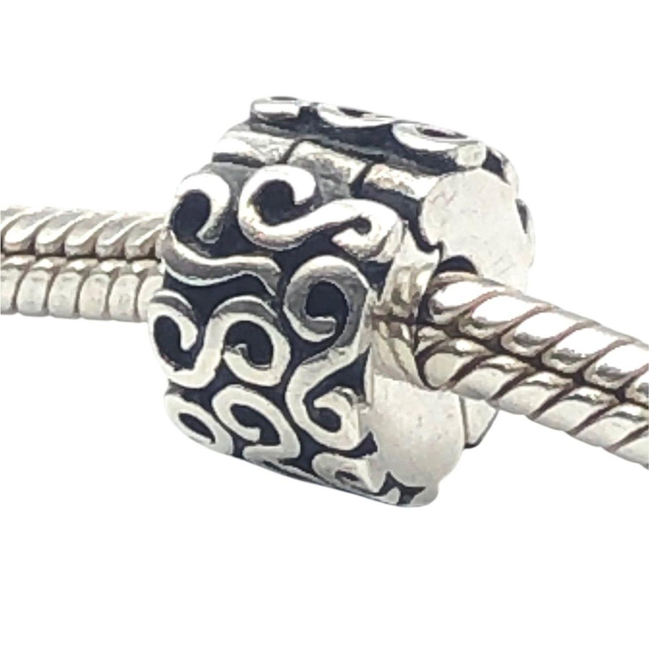 Pandora "s" Pattern Sterling Silver Clip Charm - Etsy