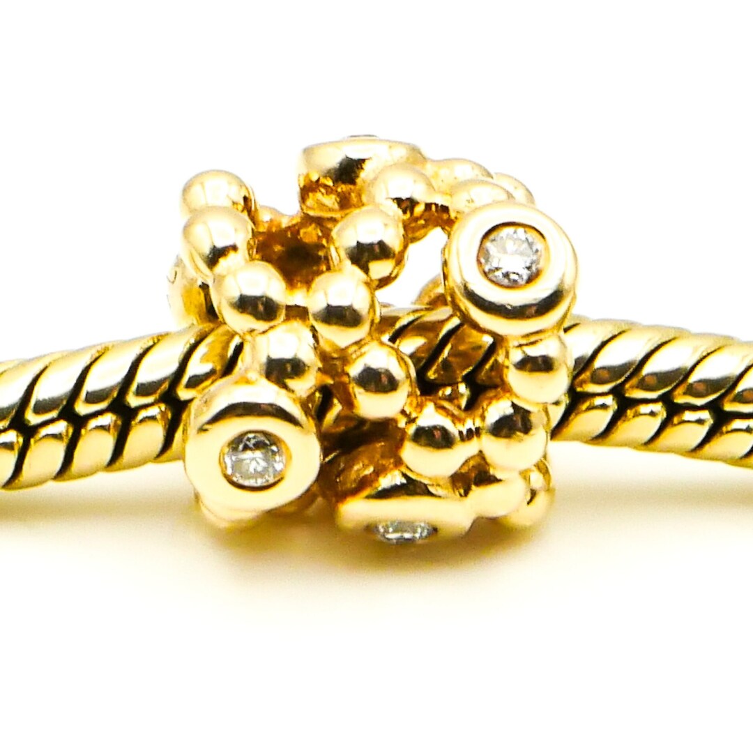 PANDORA 14K Gold Precious Memory Diamond Charm - Etsy