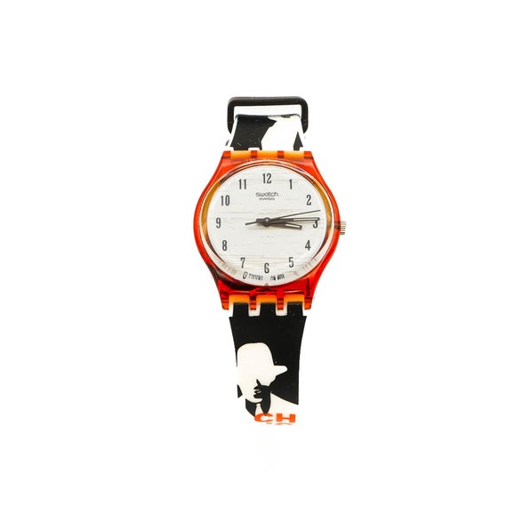 Swatch Very Rare Gent Hors d'OEUVRE Chicago Watch Gf1… - Gem