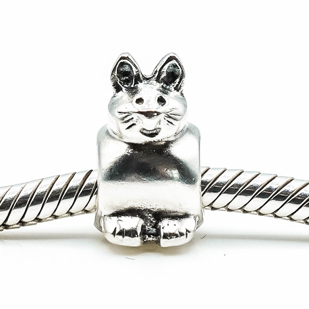 PANDORA Cat Sterling Charm Argento - Etsy Italia
