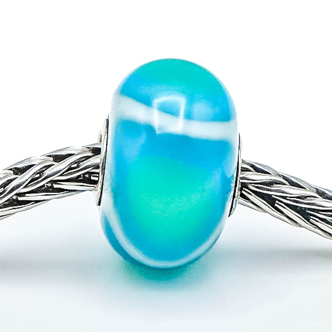 TROLLBEADS Rare One of A Kind Unique Armadillo Glass Bead Sterling ...