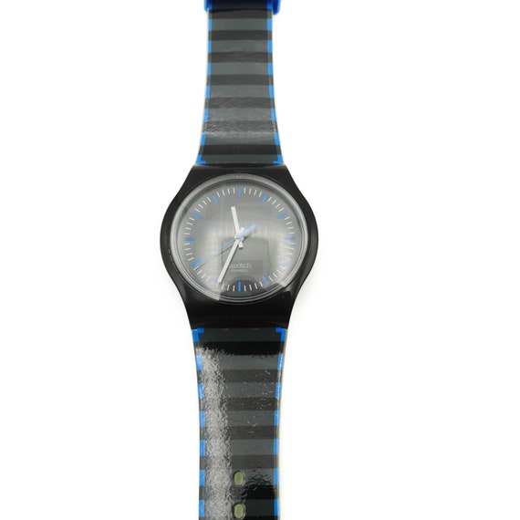 Swatch Jelly in Jelly 80's Stripes Watch Sujk133 - Gem