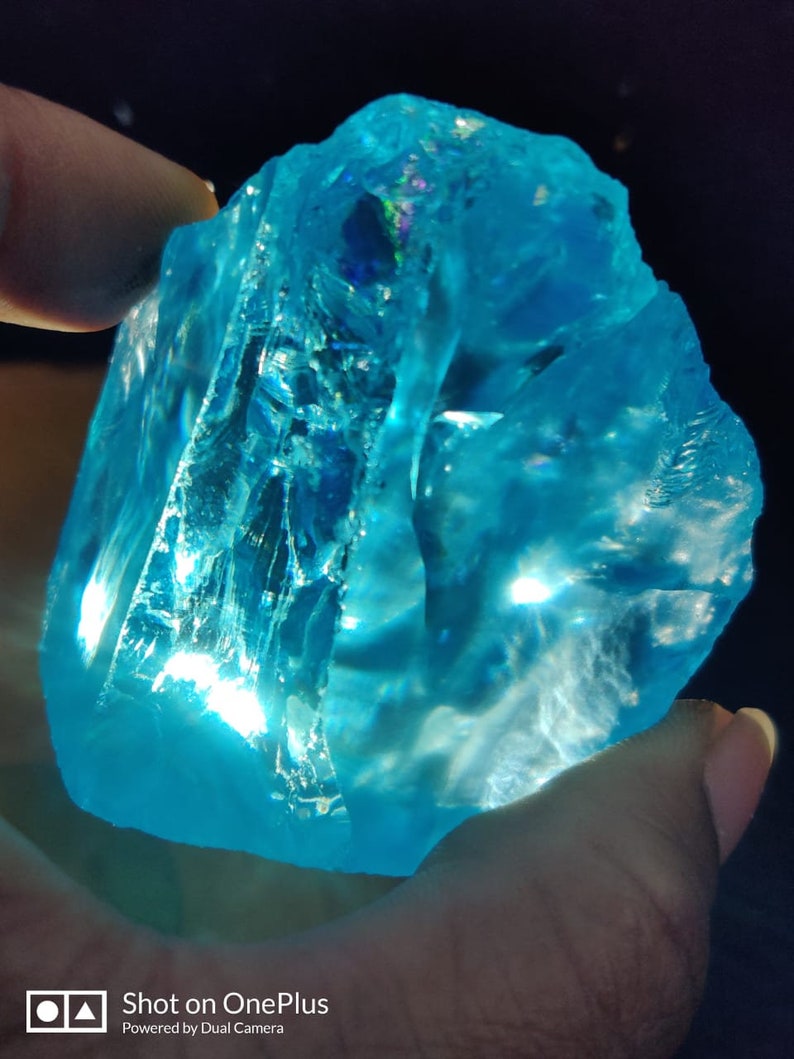 Rarest Aqua Blue Andara Crystal 172 Grams Monatomic Natural - Etsy
