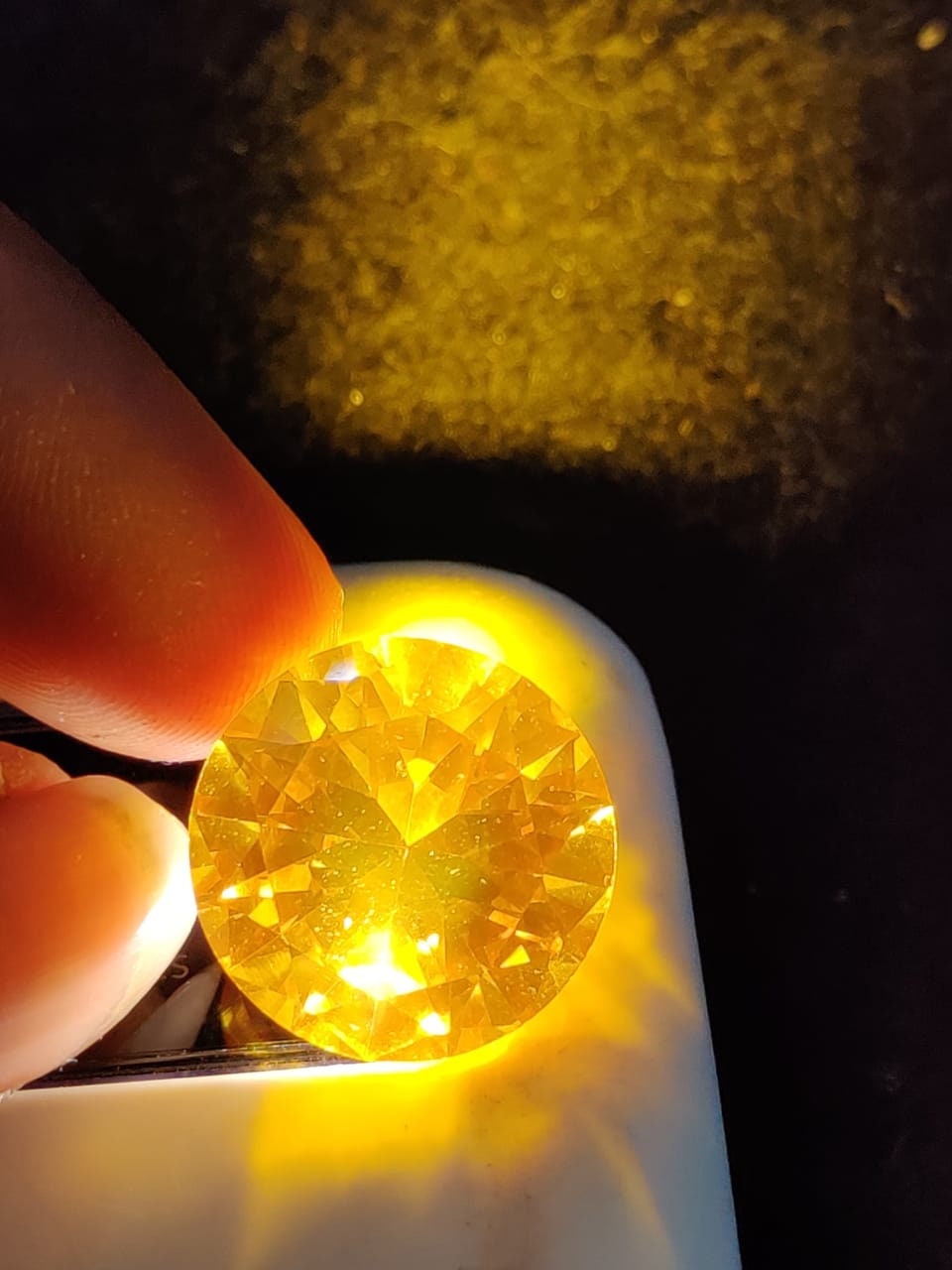 Solaris Yellow Honey Andara Crystal Stone Beautiful Oval | Etsy