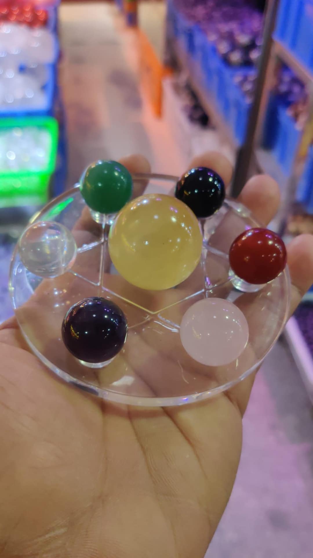 Chakra Sphere Set 7 Chakra Crystal Sphere Set Chakra Sphere Crystal Box ...