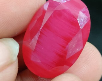 Bixbite Red-pink Beryl Red Emerald Crystal Gemstone Oval 10 Carat ...