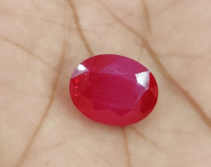 Bixbite Red-pink Beryl Red Emerald Crystal Gemstone Oval 10 Carat ...