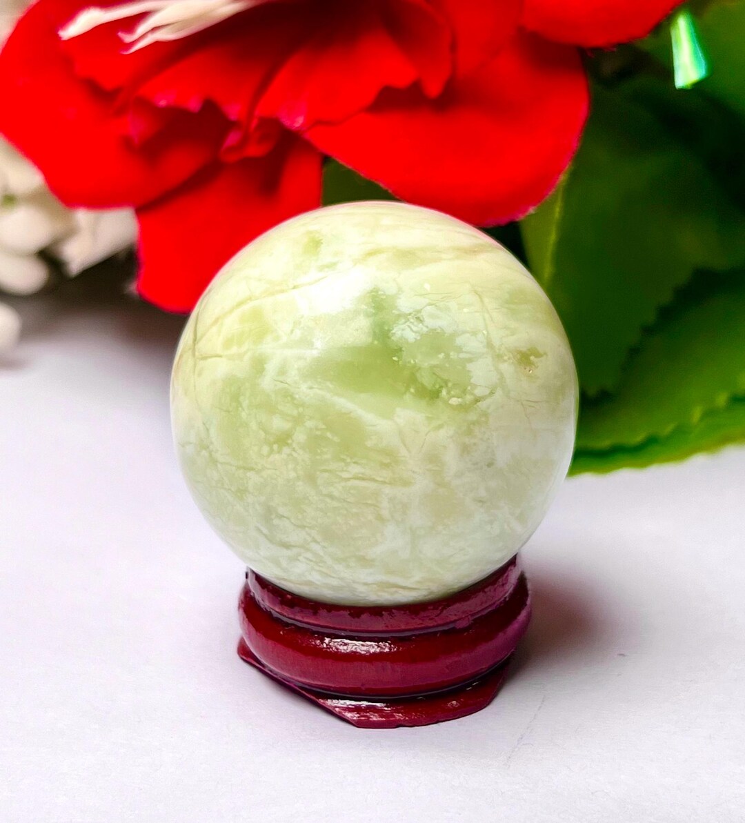 Tremolite Stone Sphere /ball / Orb Healing Crystal, Reiki Chakra, Gift ...