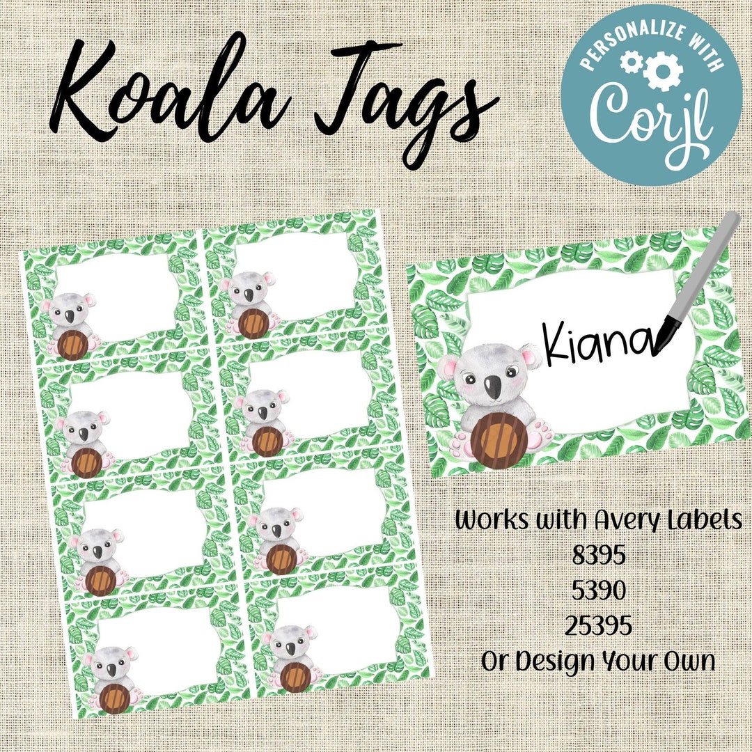 Girl Scout Koala Cookie Tags Cookie Rally Name Tags - Etsy