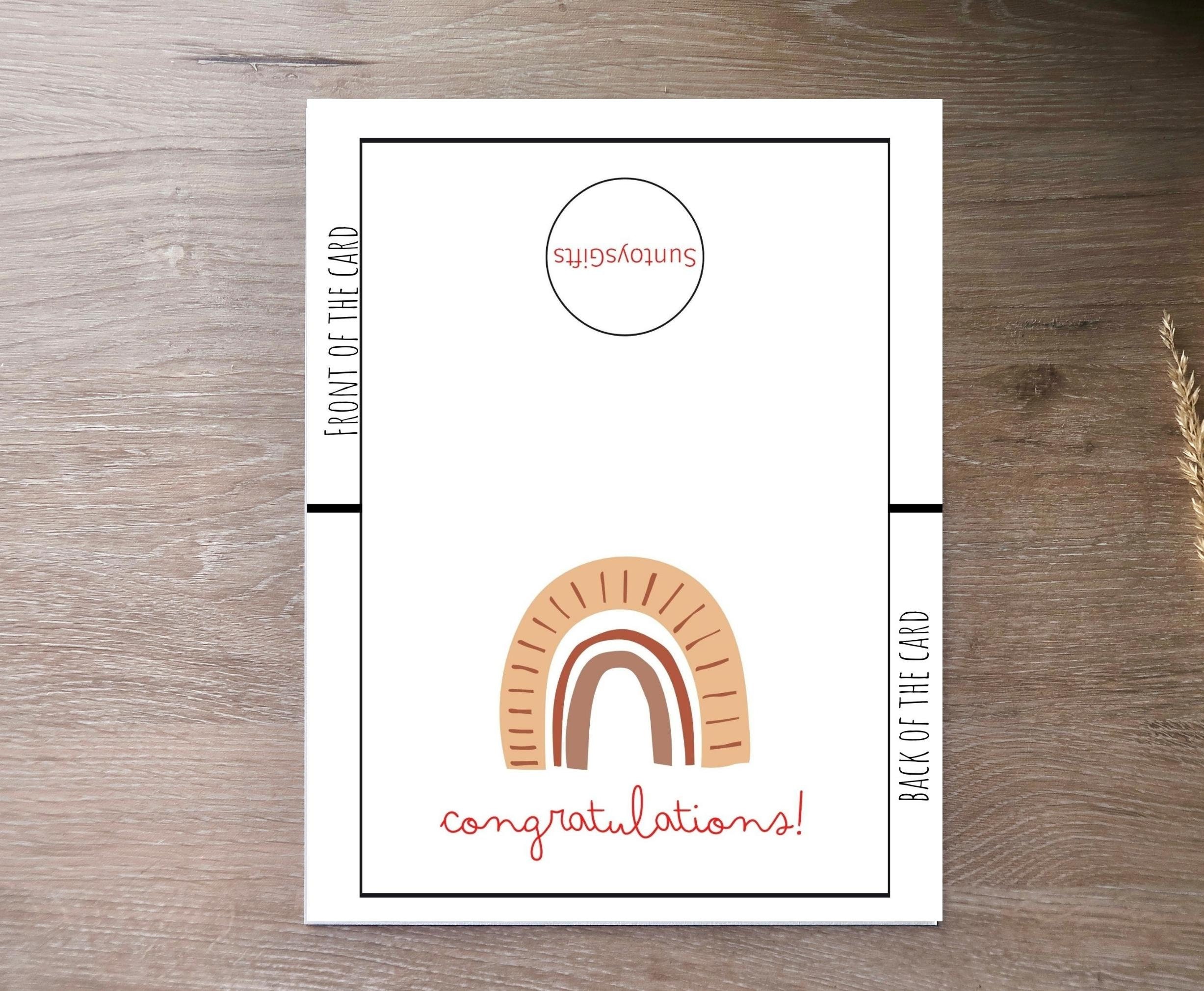 Congratulations Card Printable Digital Congrats Card Graduation Card - Etsy