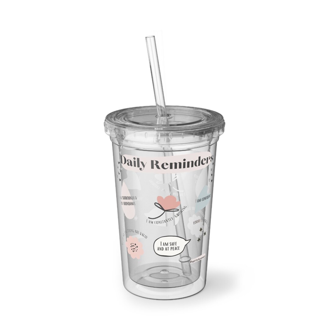 Positive Affirmations Acrylic Cup - Etsy