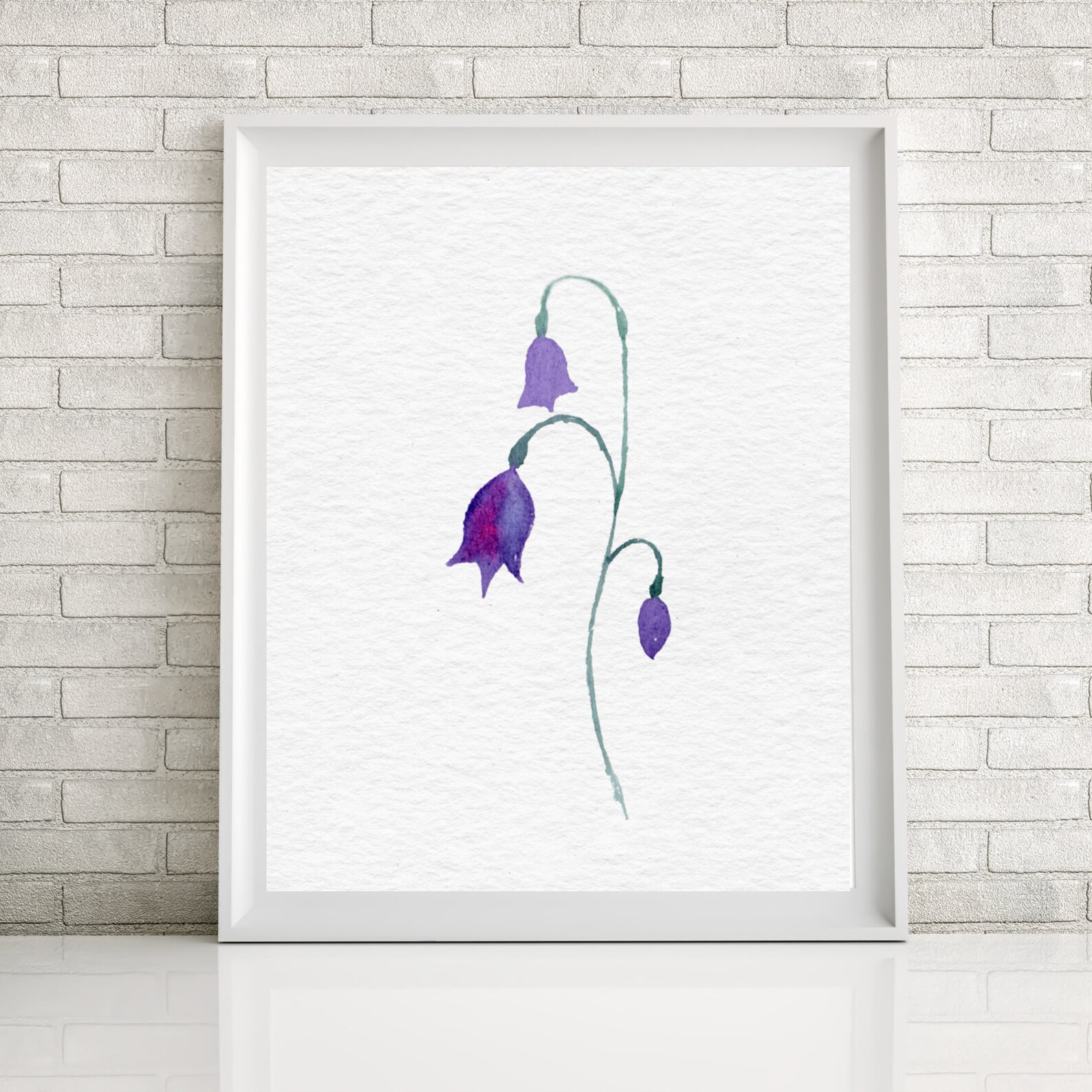 Blue Thistle Print Thistle Wall Art Scottish Wall Art - Etsy
