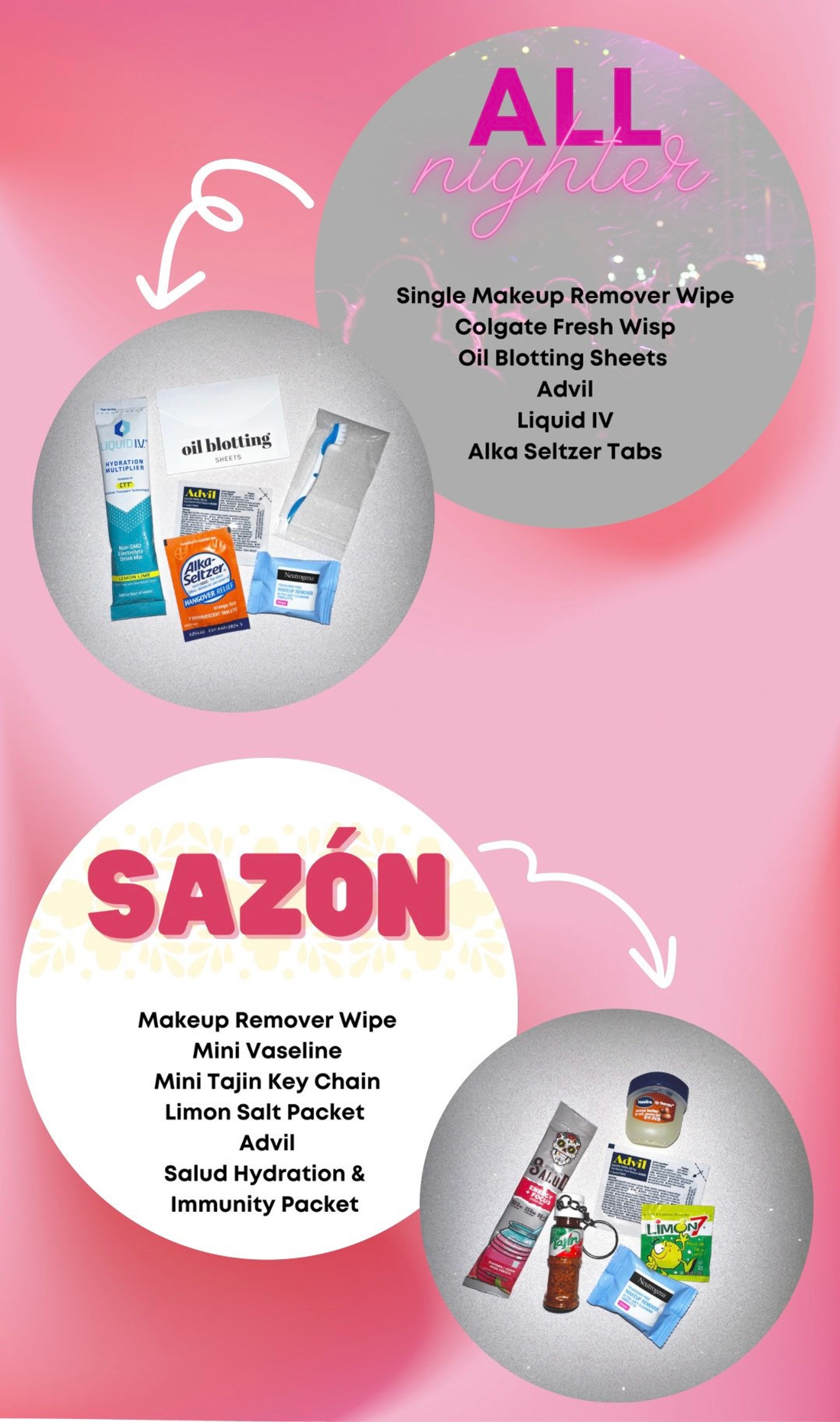 Para La Cruda Cruda Kit Hangover Recovery Kit Bachelorette Party Favor ...