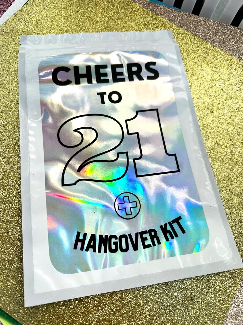 Cheers to 21 Cruda Kit Hangover Kit Recovery Kit Party - Etsy