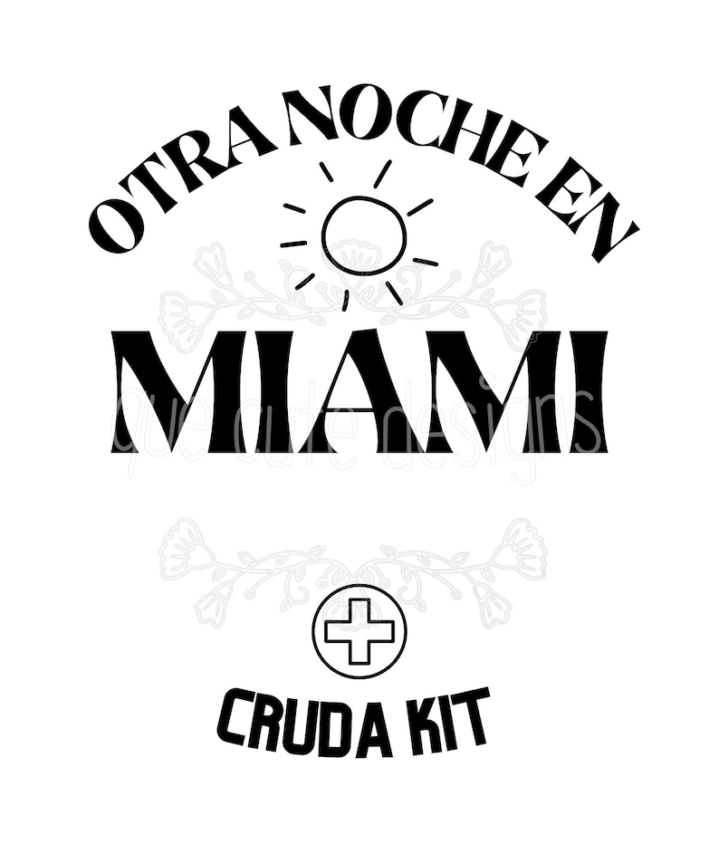 Otra Noche En Miami • Bad Bunny • Cruda Kit • Hangover Recovery Kit ...