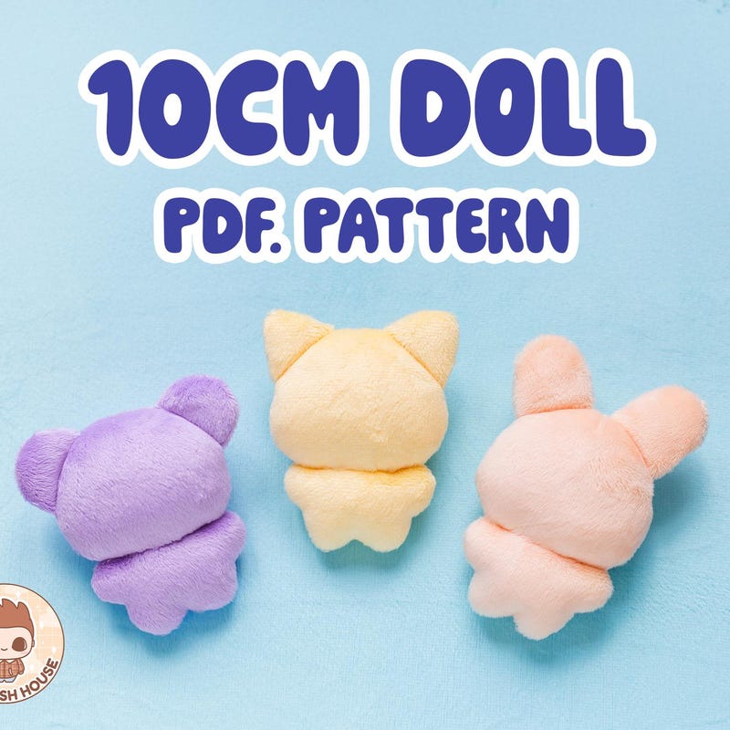 10 Cm Doll Plush Pattern - Etsy
