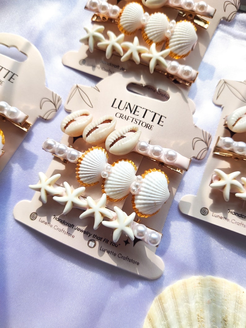 Elegant Sea Shell Hair Clip Accessory - Etsy