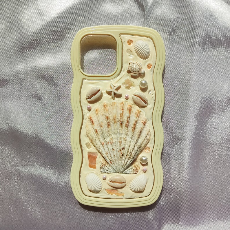 Decoden Phone Case Beach "sandy Shore" Handmade iPhone Case - Etsy