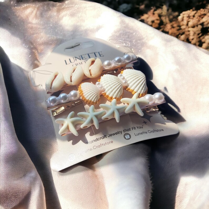 Elegant Sea Shell Hair Clip Accessory - Etsy
