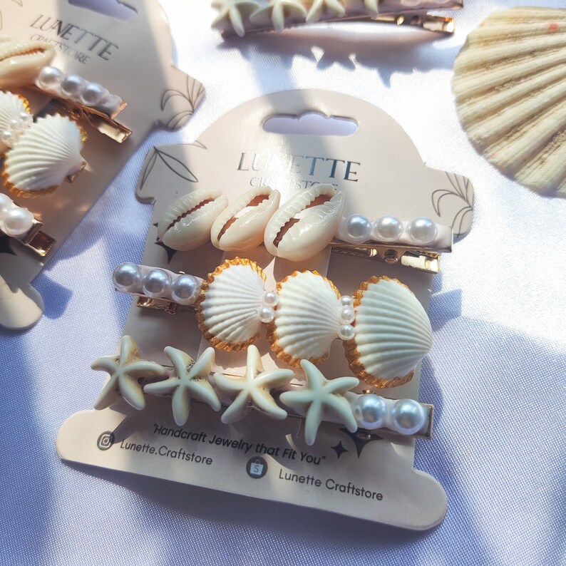 Elegant Sea Shell Hair Clip Accessory - Etsy