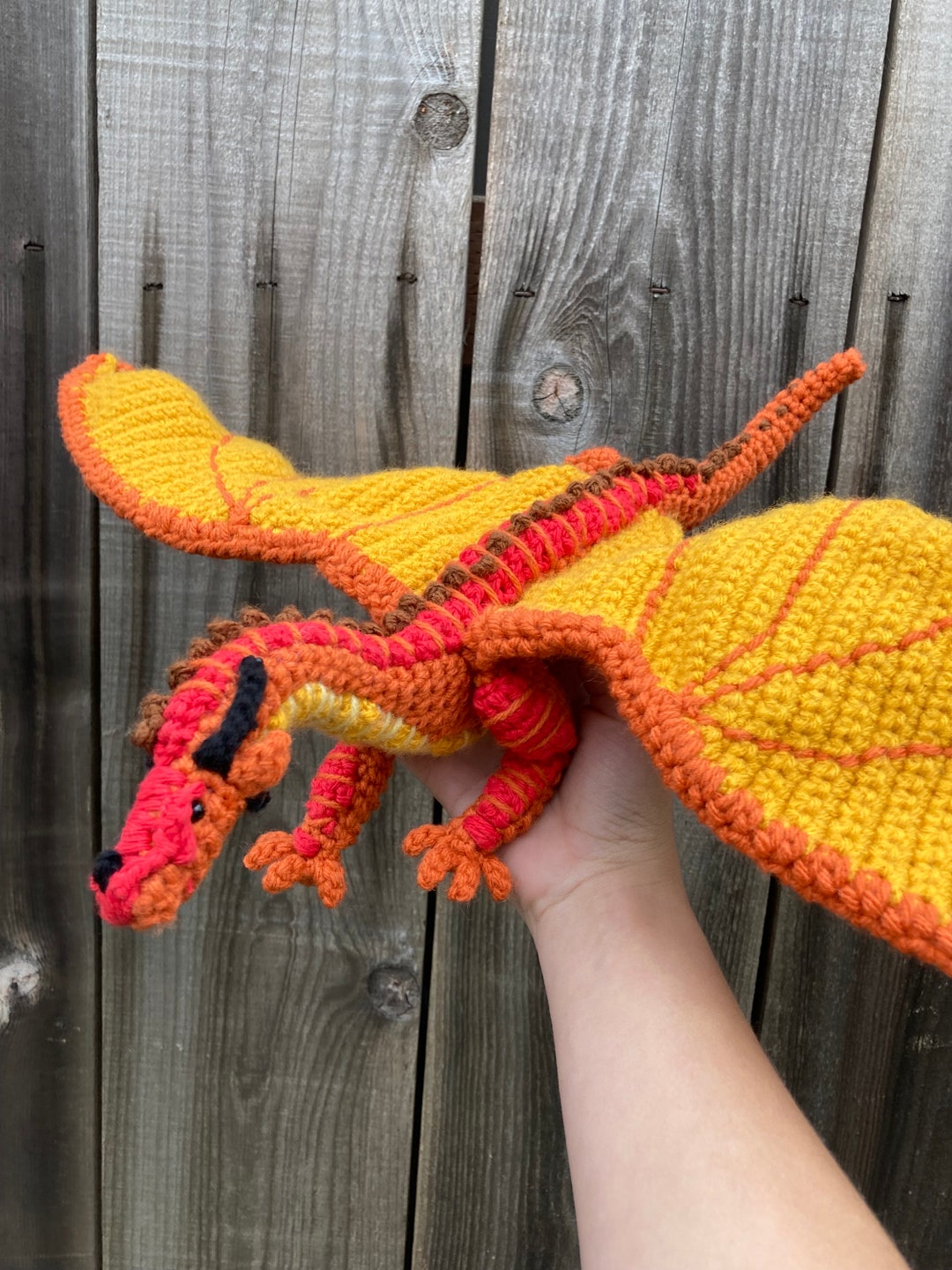 Crochet Wings of Fire Skywing Toy PATTERN - Etsy