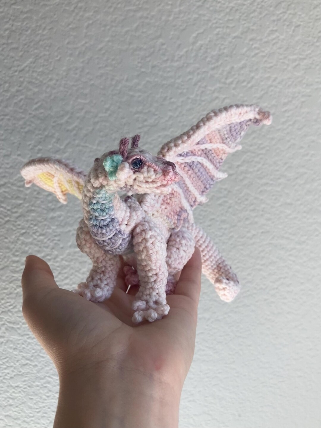 Rainwing From Wings of Fire Crochet Dragon Hatchling With Egg: Rainbow ...