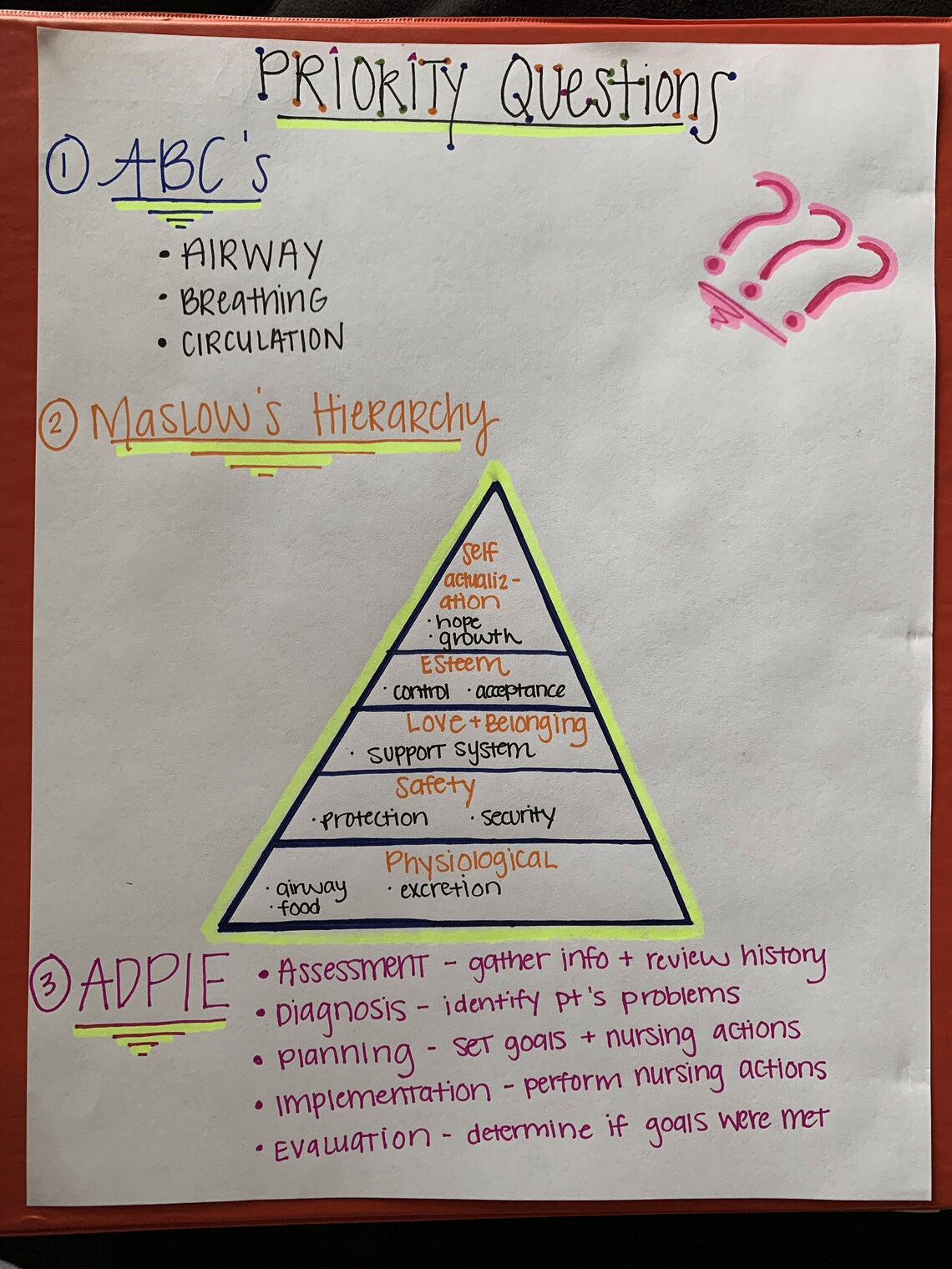 Priority Questions in Nursing School - Etsy