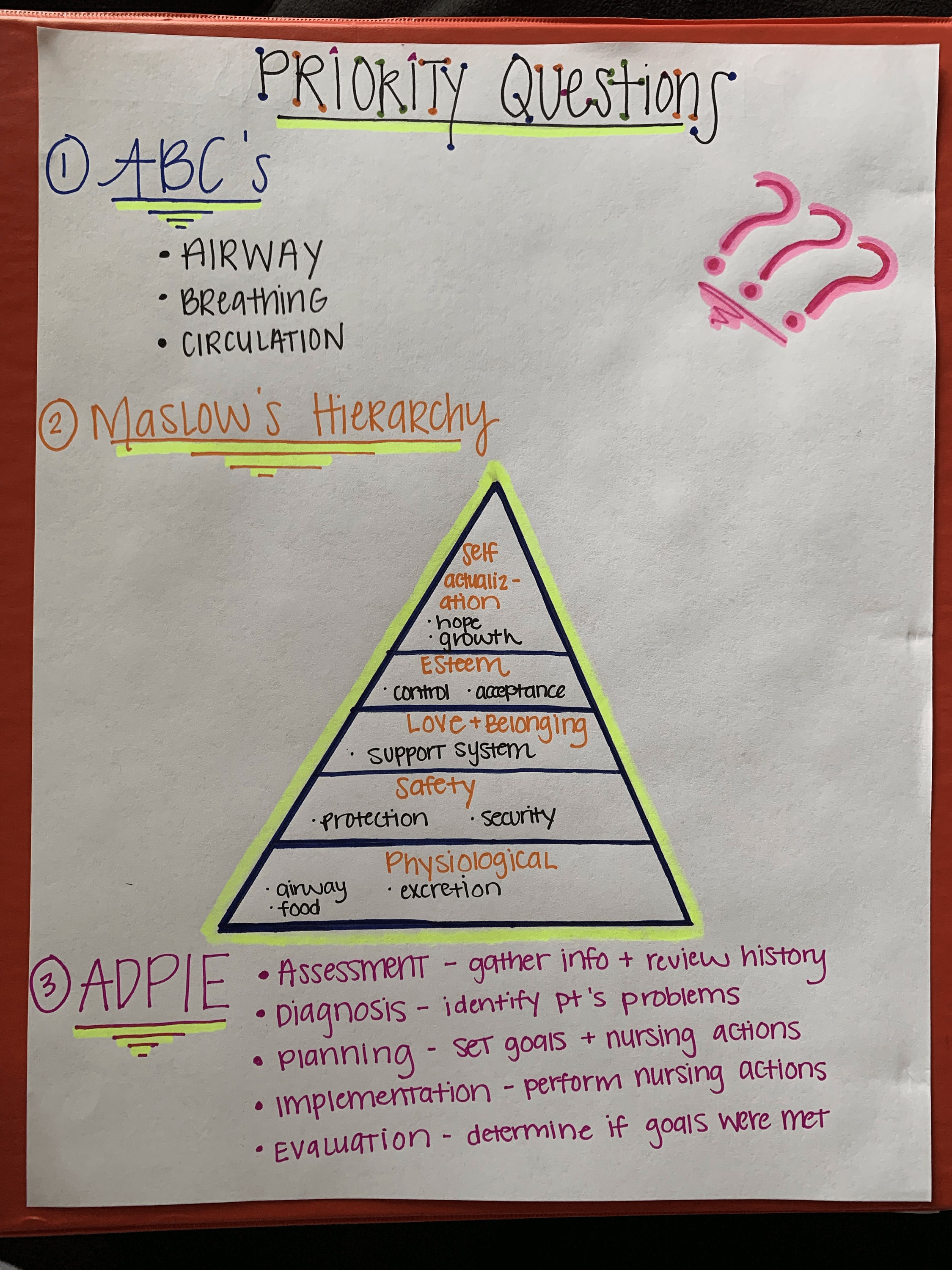 Priority Questions in Nursing School - Etsy