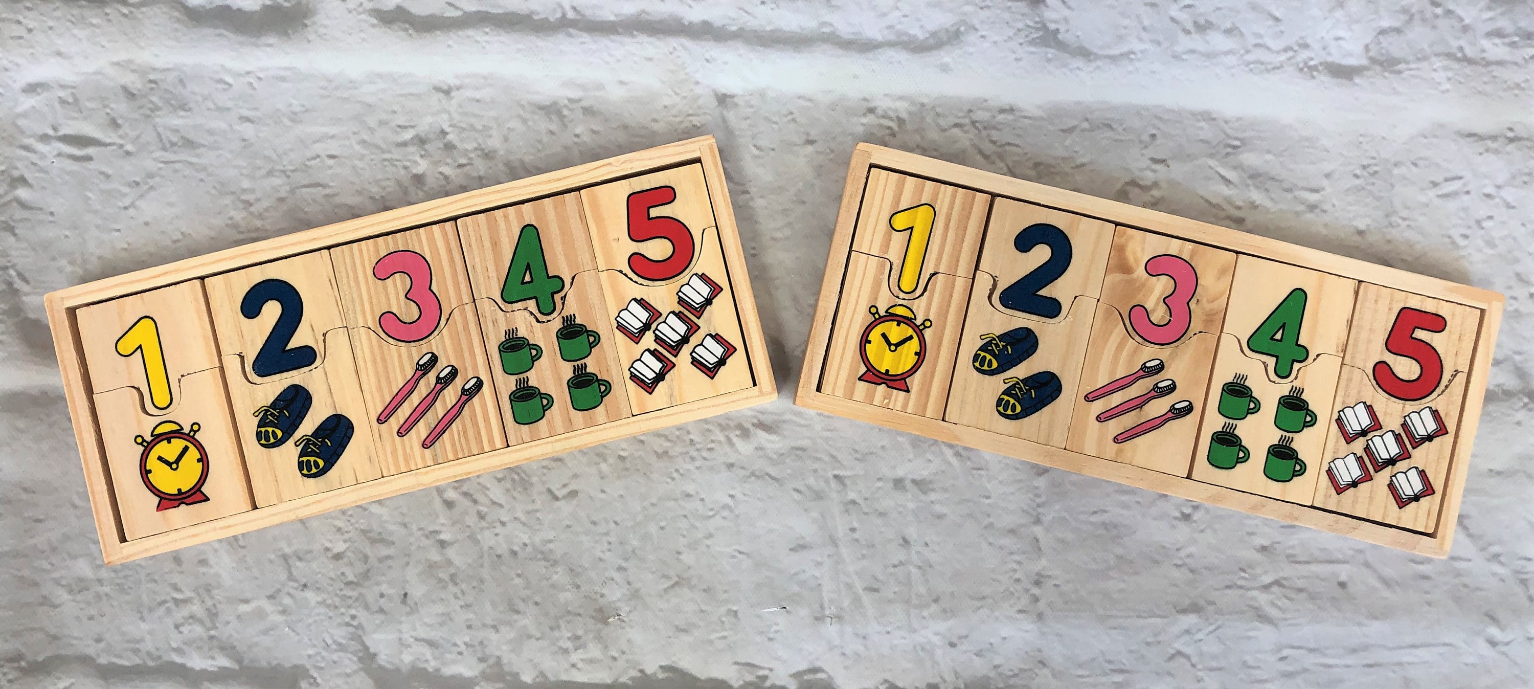 Montessori Self-correcting Numbers Wood Puzzle! Childhood Learning Toys ...