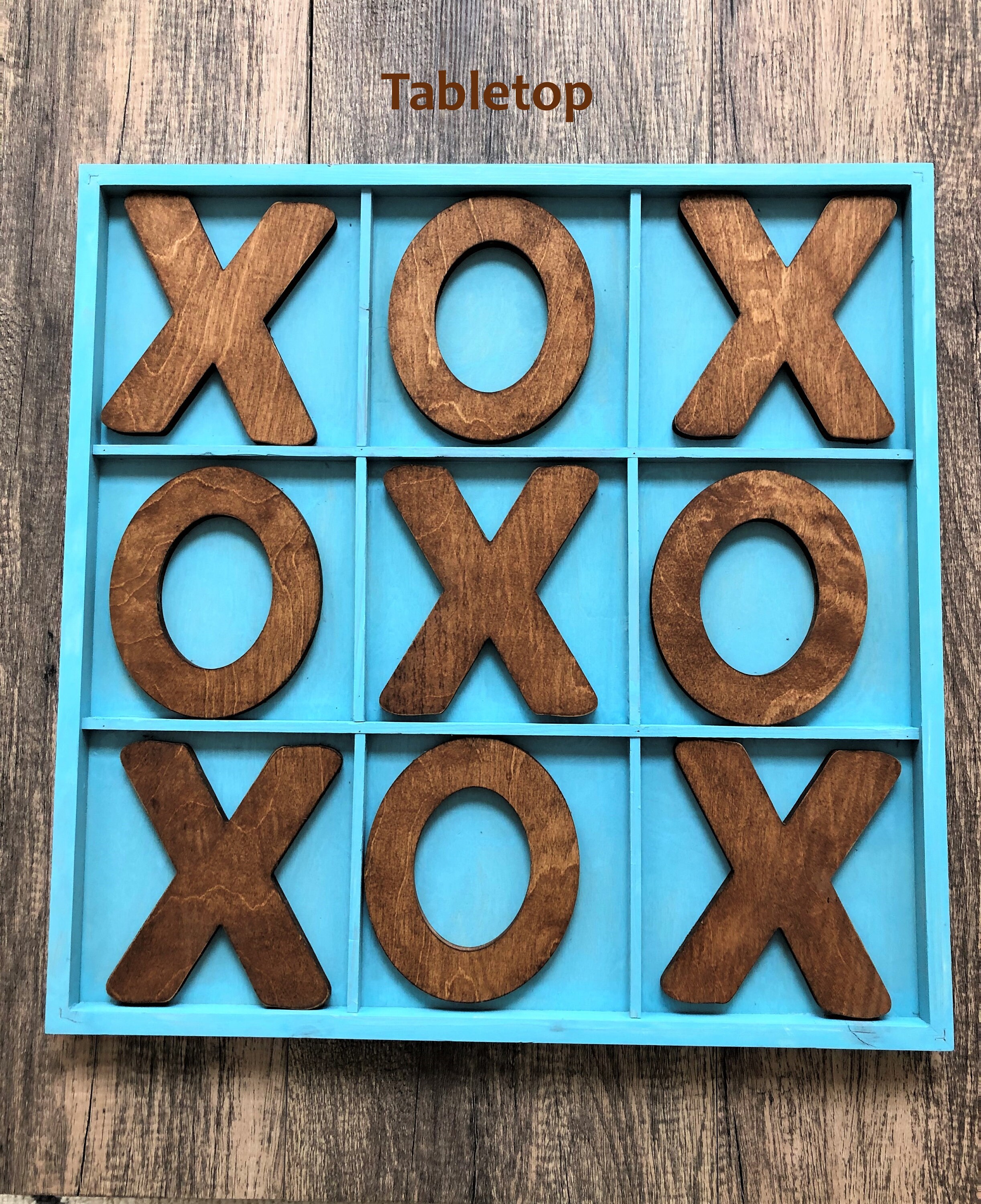 Giant Tic-Tac-Toe Board Game 24 Inch Square Wall Hanging or | Etsy