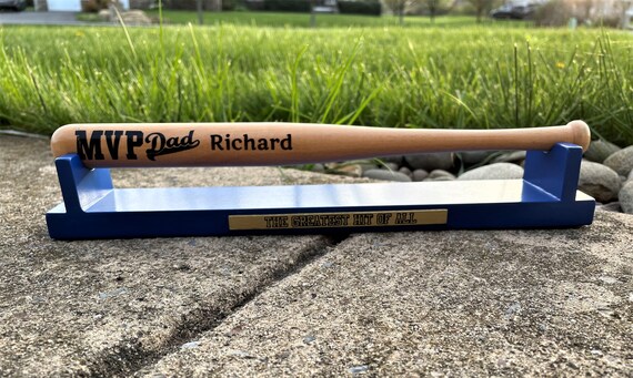 Personalized MVP Dad Wooden Bat Plaque Custom Baseball Bat - Etsy