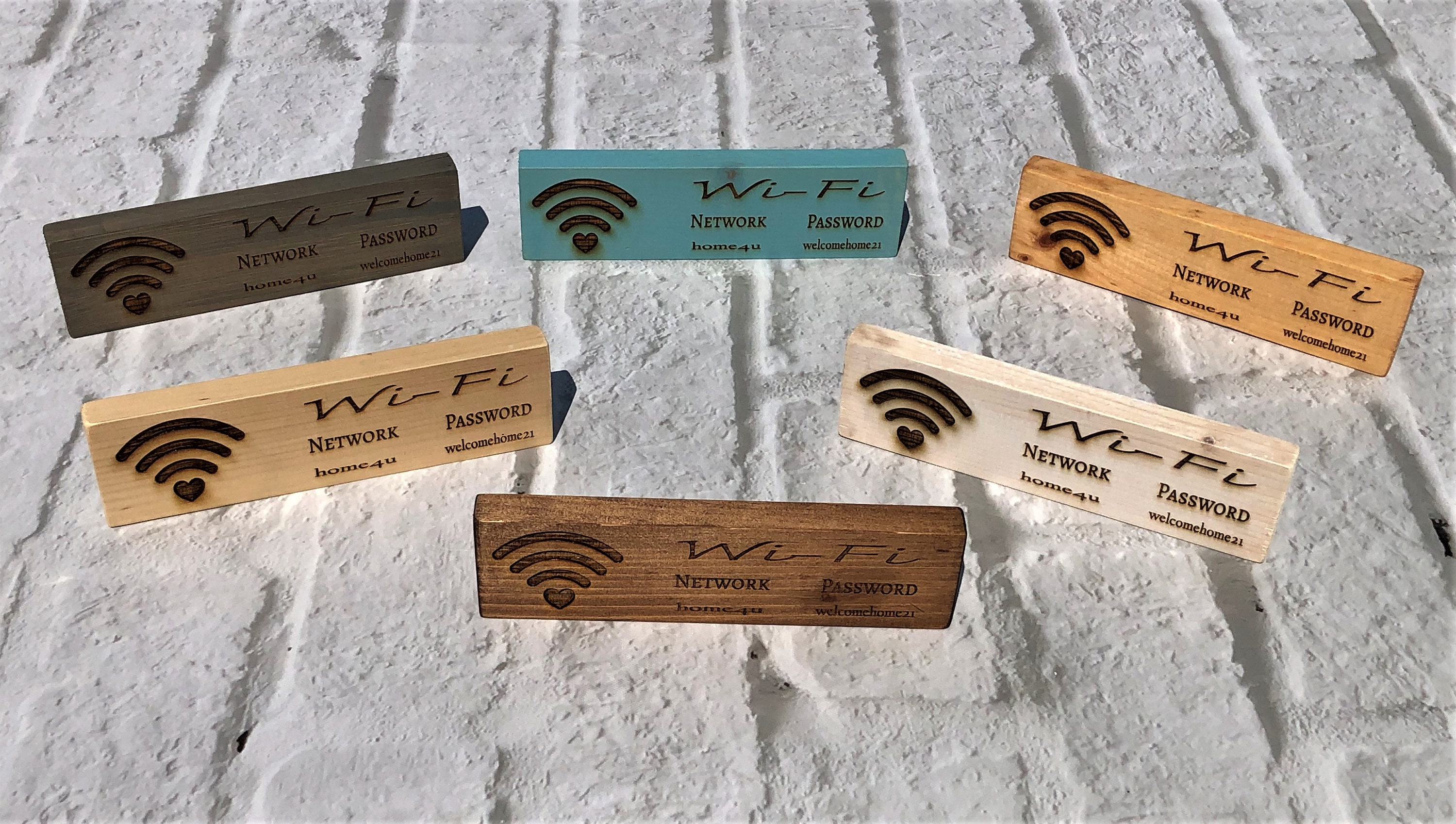 Personalized Wooden Wifi Sign: Rustic Guest Password Display - Etsy