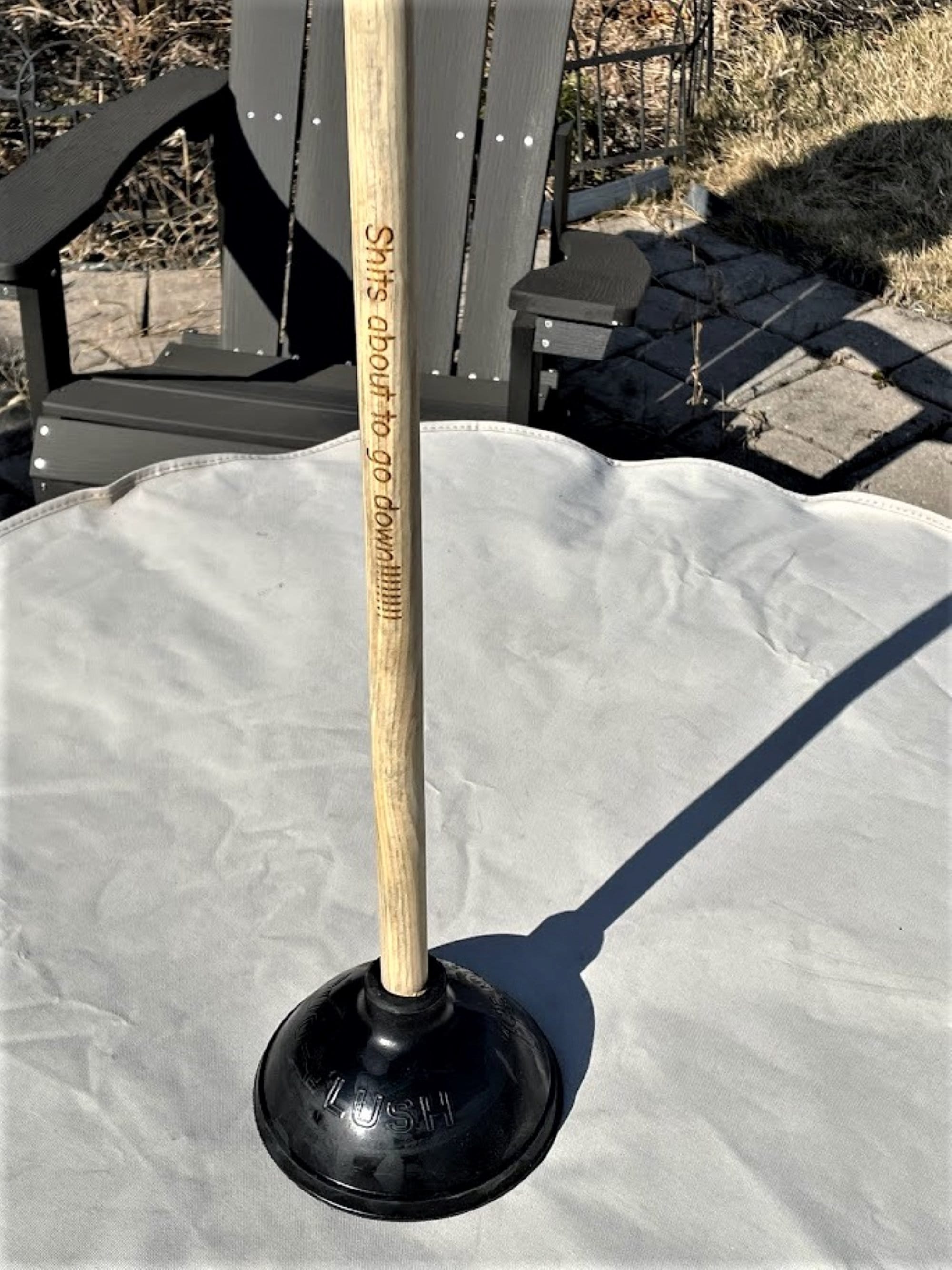Personalized Wooden Plunger: Custom Engraved Toilet Plunger, Funny ...