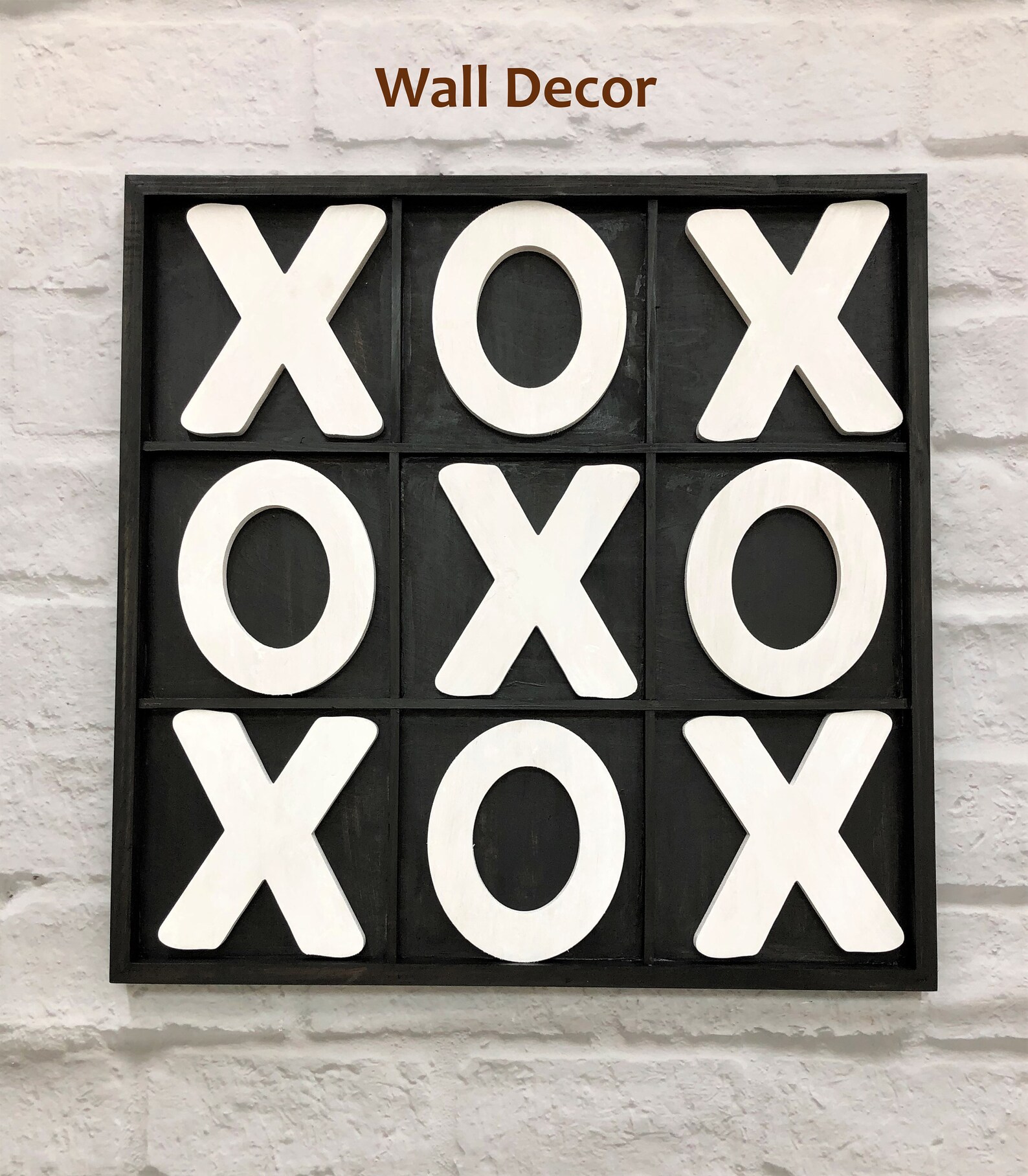 Giant Tic-tac-toe Board Game 24 Inch Square Wall Hanging or - Etsy