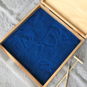 Personalized Montessori Letter Formation Sand Tray With Multicolored ...