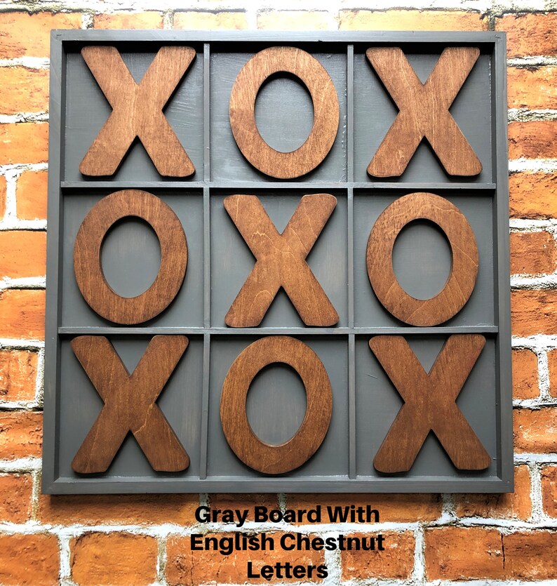 Giant Tic-tac-toe Board Game 24 Inch Square Wall Hanging or - Etsy