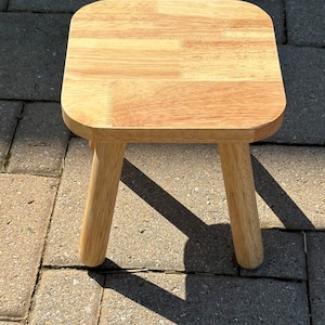 Personalized Solid Wood Small Stool Kids Custom Wooden Stool Sturdy ...