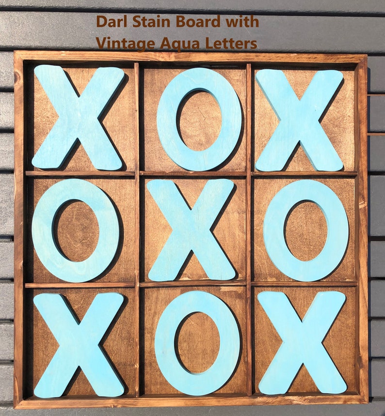 Giant Tic-tac-toe Board Game 24 Inch Square Wall Hanging or - Etsy