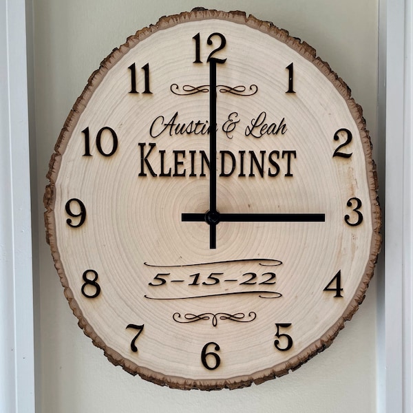 Wood Clock Tree Made - Etsy