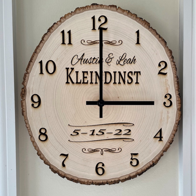 Wood Clock Tree Made - Etsy