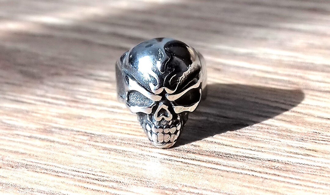 Stylish Skull Beard / Hair Bead in Stainless Steel - Etsy