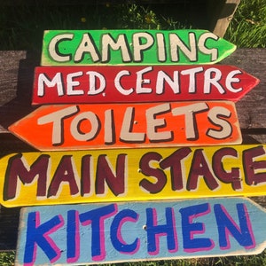 Custom Wood Signs, Wood Camping Signs, Glamping Signs, Outdoor Party ...