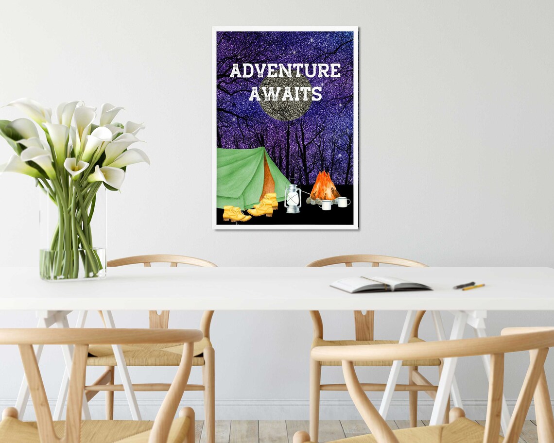 Camping Print Camping Decor Camping Wall Art Camping - Etsy